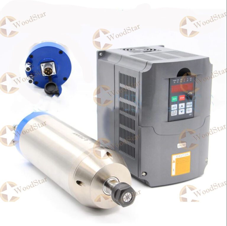 2.2kw water cooled spindle, VFD, Water pump, Spindle bracket | WoodStar