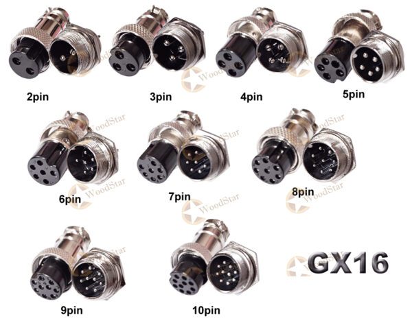 GX16 Aviation Connector 4pin Air Plug | WoodStar